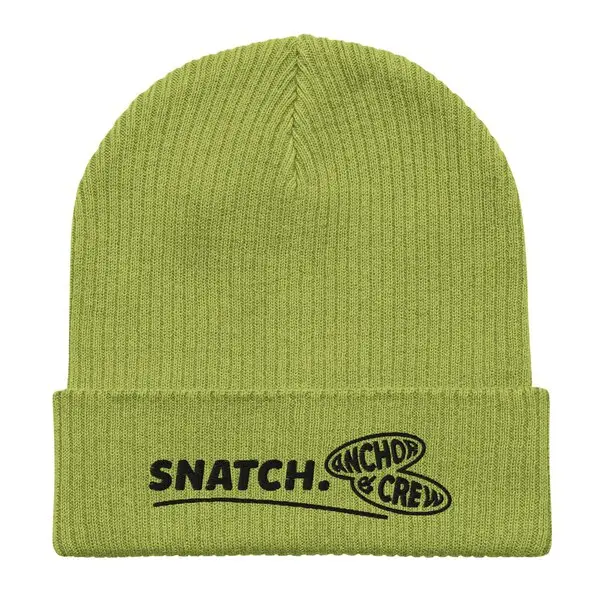 ANCHOR & CREW Leaf Snatch Gen. Organic Cotton Embroidered Beanie - Green