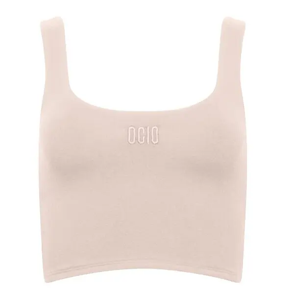 OCIO LEISUREWEAR Double Scoop Tank In Bloom - Orange