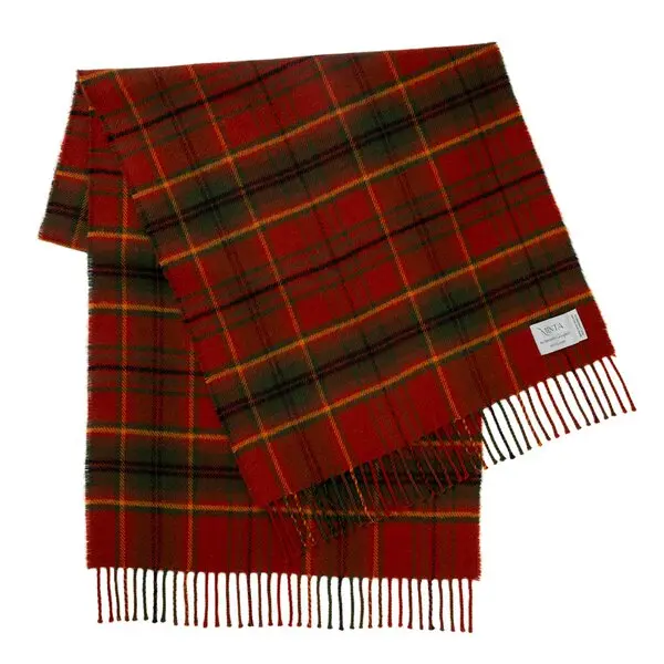 ARAMINTA CAMPBELL Autumn Woodland Walk Lambswool Shawl - Orange