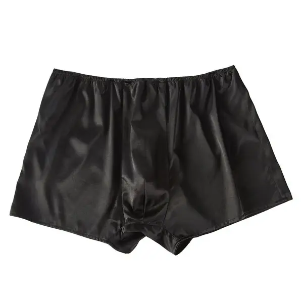 SOFT STROKES SILK Pure Mulberry Silk Trunks - Black