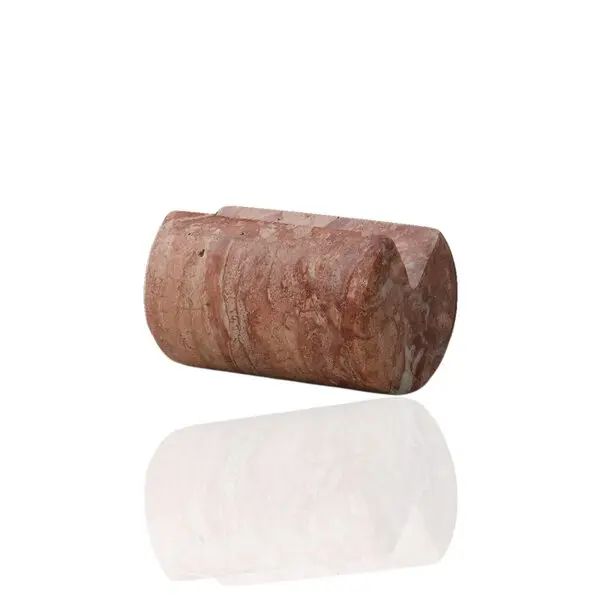MARLETH Marble Macaron Holder – Hand-carved Luxury Dessert Display - Pink