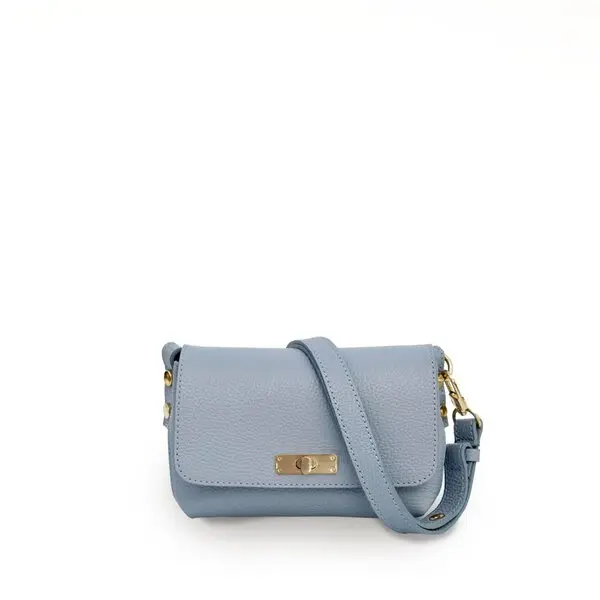 APATCHY LONDON The Maisie Mini Sky Leather Bag - Blue