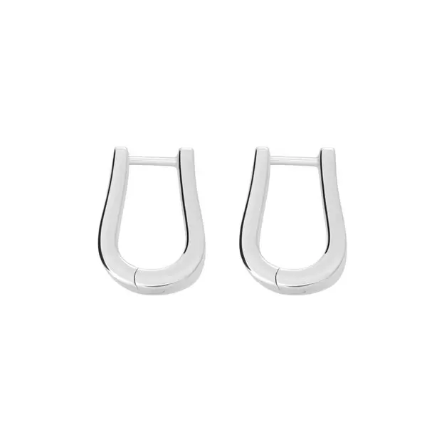 LUCY QUARTERMAINE Solid Sterling Petal Hoops Small - Silver
