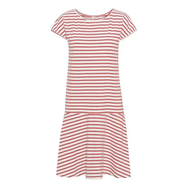 GROBUND The Marianne Dress The One With Currant Stripes - Red
