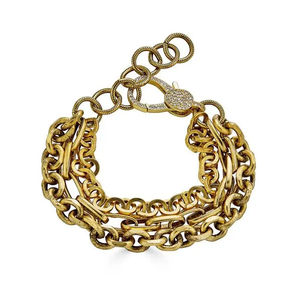 LONI PAUL JEWELRY Three Strand Bracelet - Gold