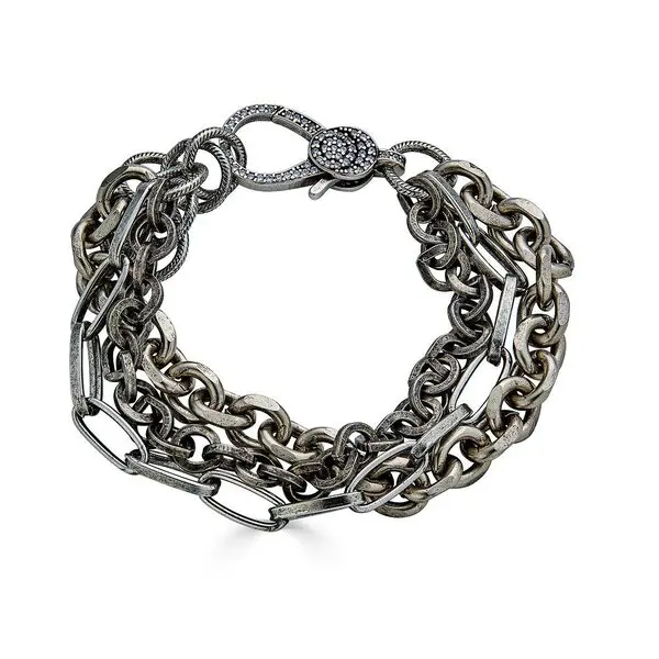 LONI PAUL JEWELRY Three Strand Bracelet - Silver