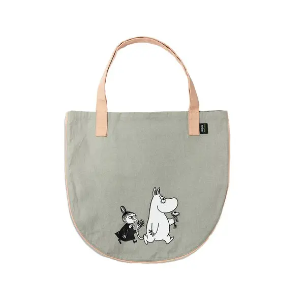 KAPTURE Moomin & Little My Tote Bag - Grey