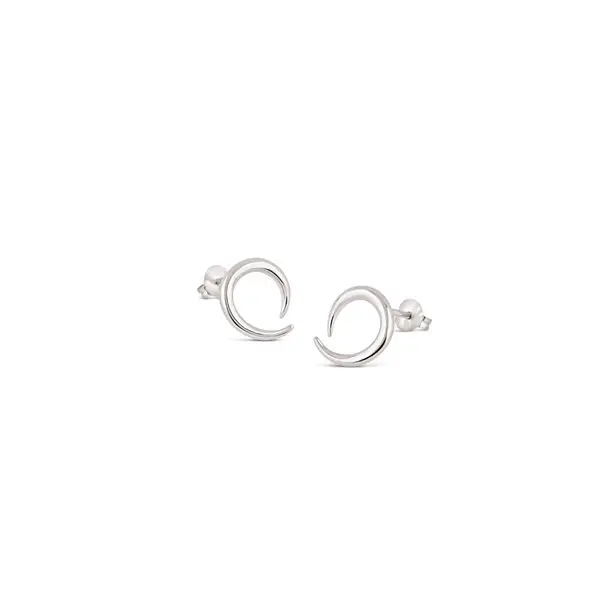 DINNY HALL Toro Horn Studs - Silver