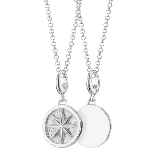 LILY CHARMED Sterling North Star Charm Necklace - Silver