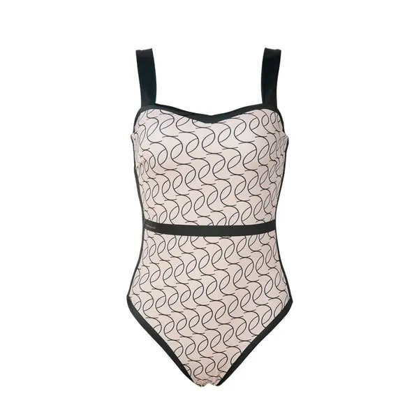 ANAMAISON Sophisticated Linework Lumi Swimsuit - Black