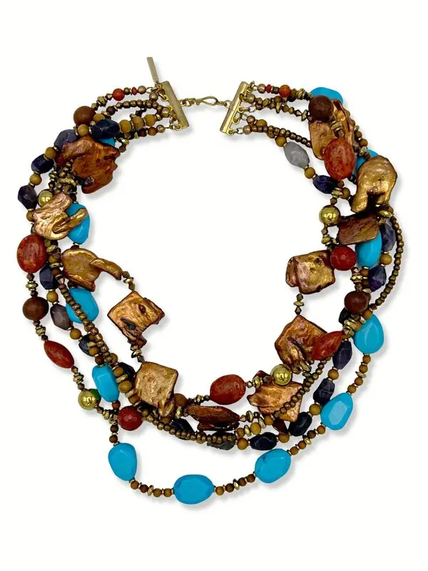 JAREDJAMIN Neutrals Passionate Sedona Necklace - Brown