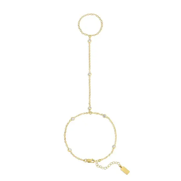 SET & STONES Serra Hand Chain - Gold