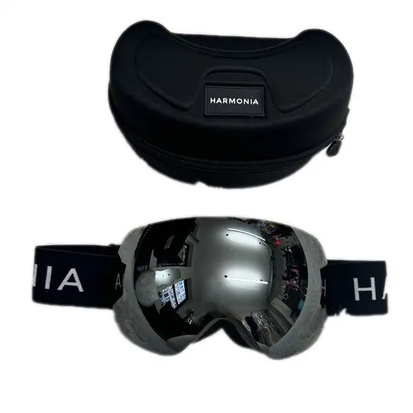 HARMONIA NY Spaced Out Anti-dust, Ski-mask & Snowboard Goggle Mask With Uv Protection, Anti-fog Technology With Protective Case - Silver