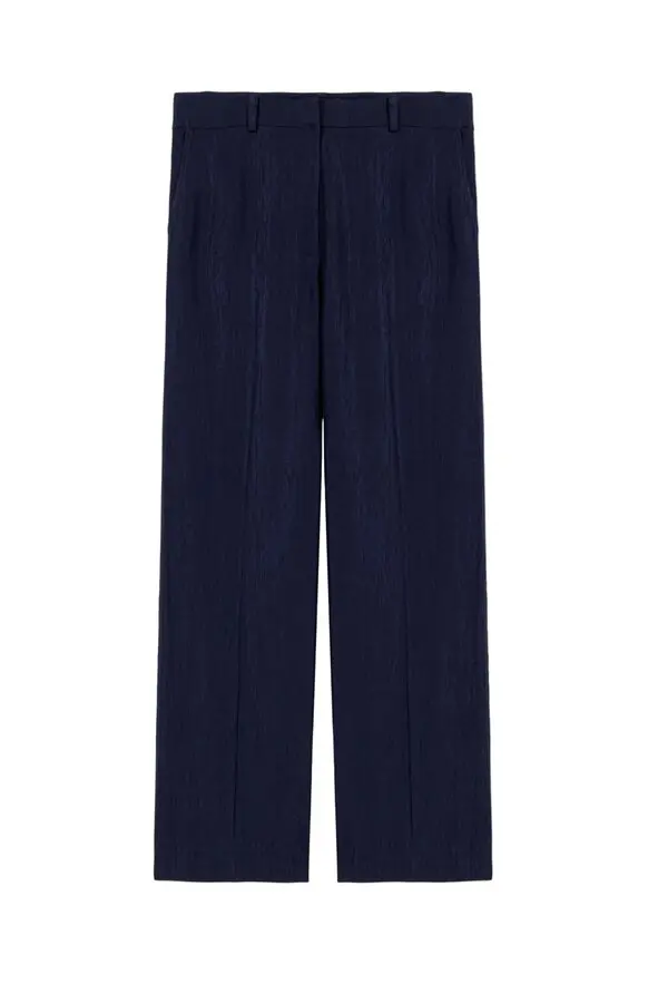 NOCTURNE Navy Straight-leg Trousers