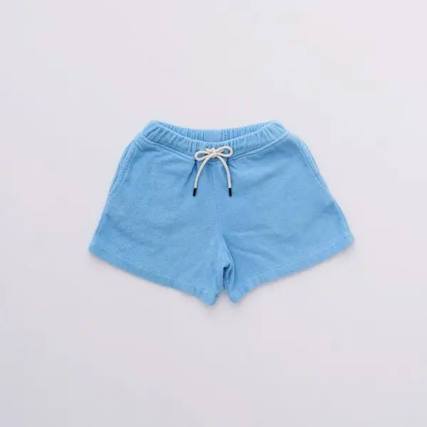LITTLE MARINER Coastal Terry Shorts - Blue
