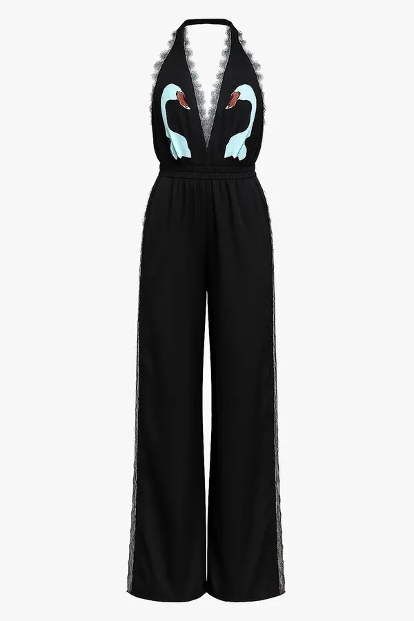 NOBLESSE OBLIGE Swan Romper - Black