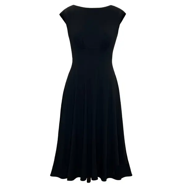 ALIE STREET LONDON Luna Midi Dress With Pockets - Black