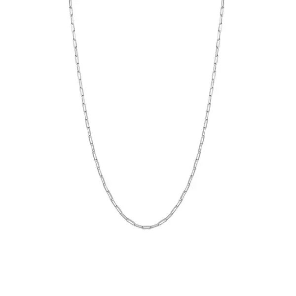 SPERO LONDON Rectangular Link Chain Sterling Necklace - Silver