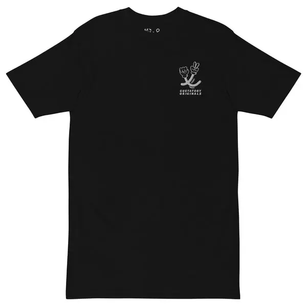 ANCHOR & CREW Gustatory Originals Sustainability Crisis Heavy Cotton Embroidered T-shirt - Black