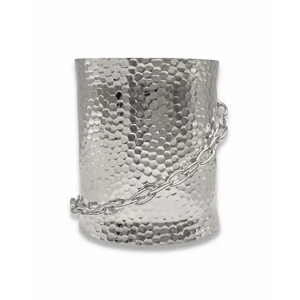 JAREDJAMIN Galilea Textured Cuff Bracelet With Chain Sash