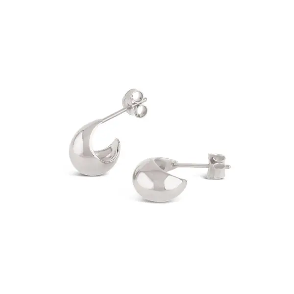 DINNY HALL Scoop Mini Hoops - Silver
