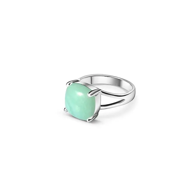 FV JEWELLERY La Stele Amazonite Square Ring