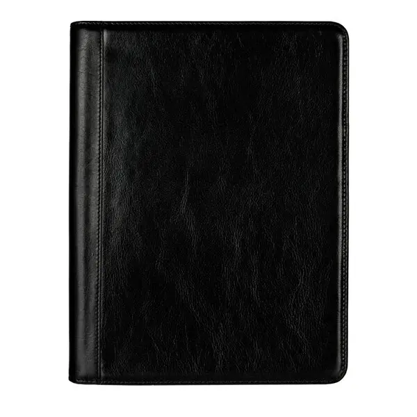 TIME RESISTANCE Leather Portfolio, Docuts Holder Something Fresh - Black