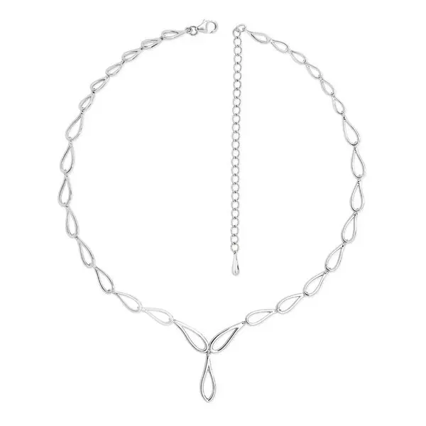 LUCY QUARTERMAINE Triple Petal Necklace - Silver