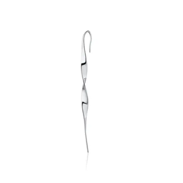 SCREAM PRETTY Sterling Ribbon Ear Crawler - Silver
