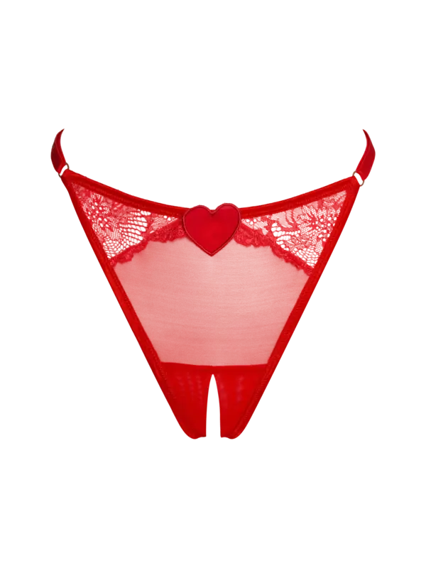 BONBON LINGERIE Griselda Ouvert G-string - Red