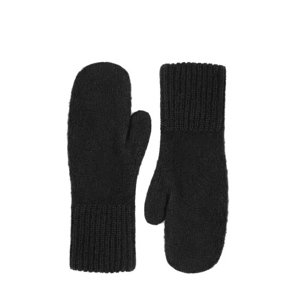 ALPACA LOCA Knitted Mittens Navy Alpaca Wool - Blue