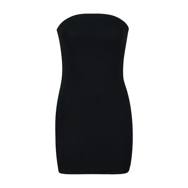 EGYPTIAN BLUE Bandeau Mini Dress - Black