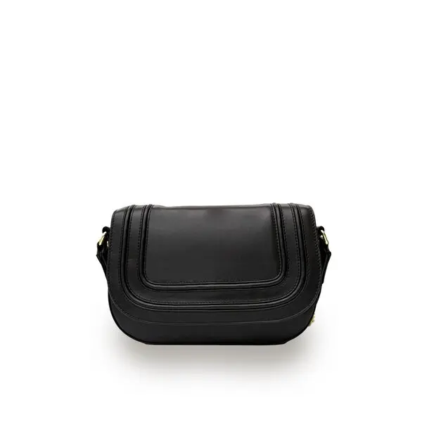 APATCHY LONDON The Mimi Midi Leather Bag - Black