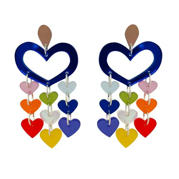TOOLALLY Heart Chandeliers Rainbow - Blue