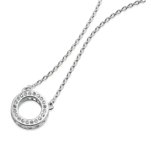 LUCY QUARTERMAINE Solid Sterling Halo Pendant - Silver