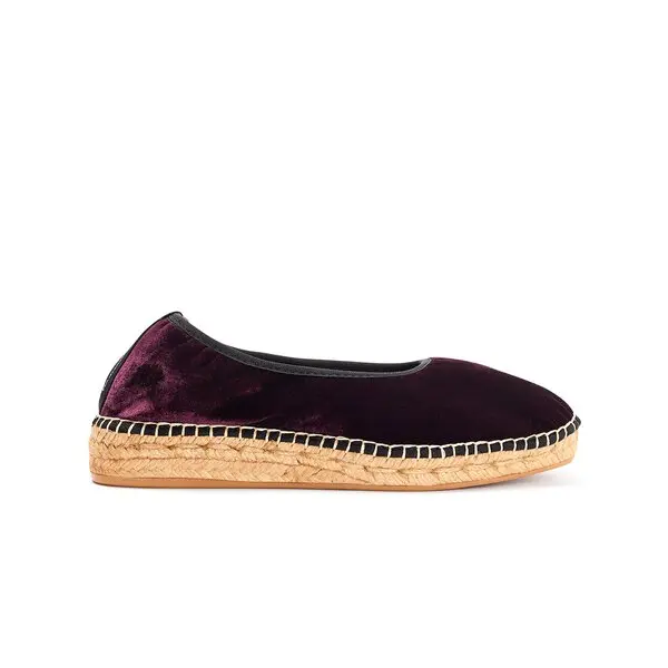 NAGUISA Espadrilles Allium Eggplant Velvet - Purple