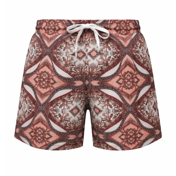 IVY SWIMWEAR Caspian In Tuscan Print Swim Shorts - Red