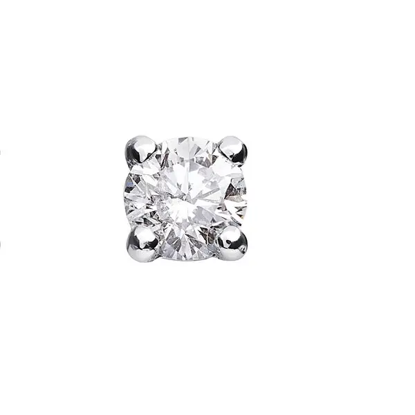 KAIZARIN Single Diamond Stud Earring - Silver