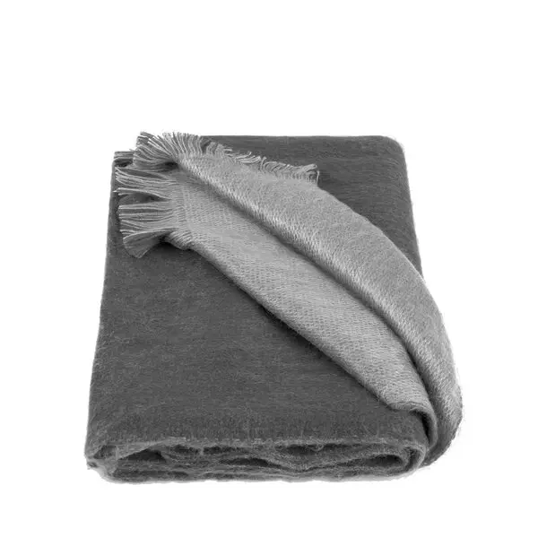 ALPACA LOCA Double Scarf/shawl Alpaca Wool - Grey