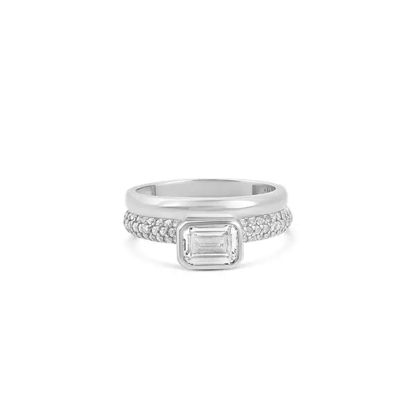 SHYMI Stacking Ring Two Piece Set - Silver