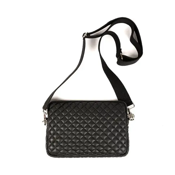 SJW BAGS LONDON Carlton Ipad Case/ Bag With Shoulder Strap - Black