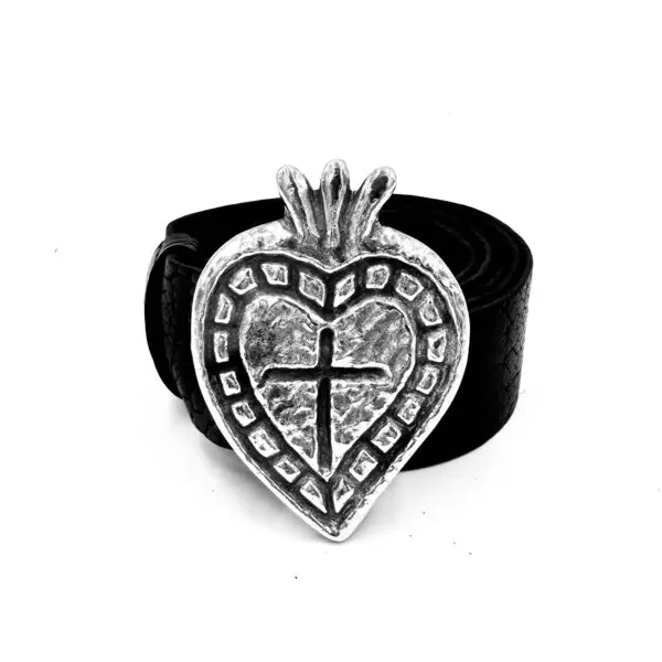 LYNN TALLERICO Corazon Heart Belt Small / Medium - Black
