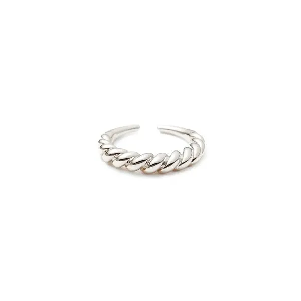 SHABELLA NYC Bold Braided Ring - Silver