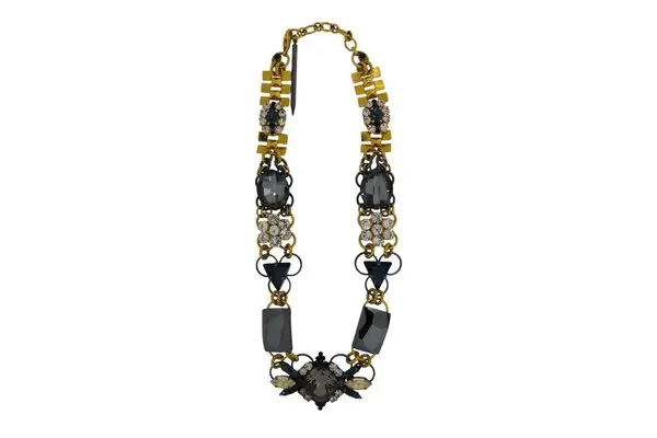 VICKISARGE Black / Grey Willemina Necklace - Black/grey