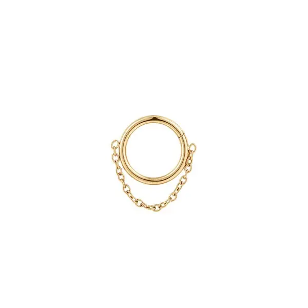 VANCHI Chain Clicker Titanium Ring - Gold