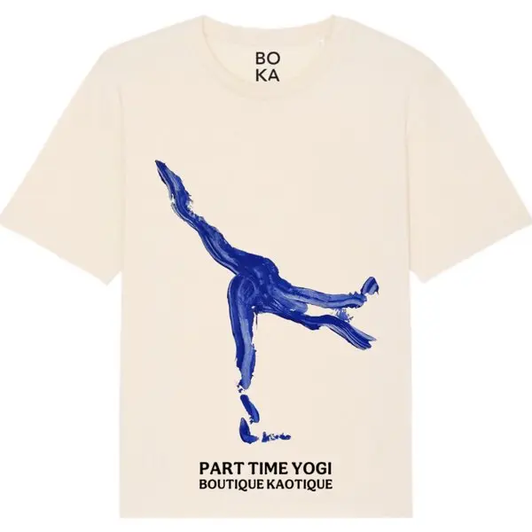 BOUTIQUE KAOTIQUE Part Time Yogi Organic Tee - White