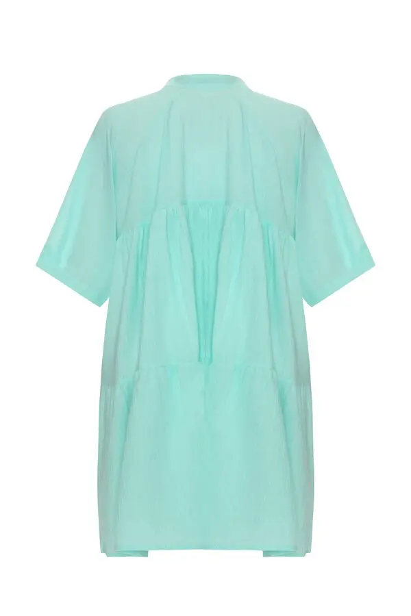 UNEXPECTEDONE Grace Dress Mint ’s Natural Fabric Loose Fit Dress - Green