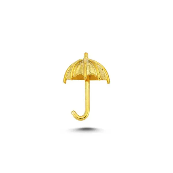 ECCE ARTISAN DIAMONDS 925k Sterling Silver Umbrella Mini Pin - Gold
