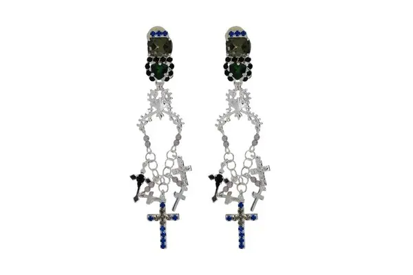 VICKISARGE Black / Silver The Trove Earrings Pierced - Black/silver