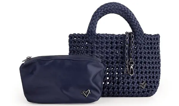 PRENELOVE Cambridge Small Woven Hand-knotted Tote